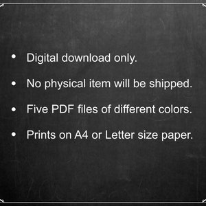 Printable Checkbook Register, PDF File, Prints on A4 or Letter Size ...