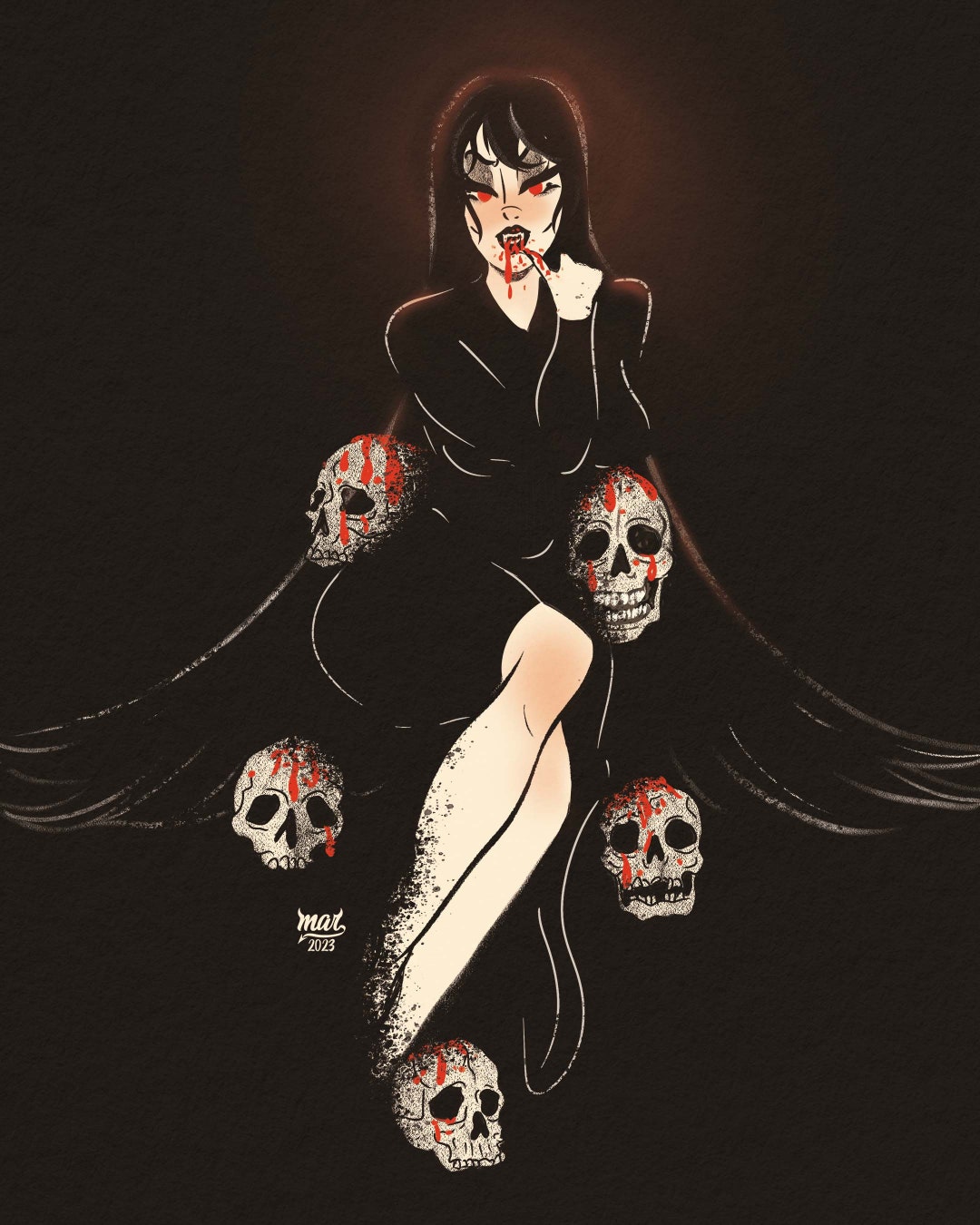 The Darkness Inside of Me - Art Print Matte / Rainbow - Etsy