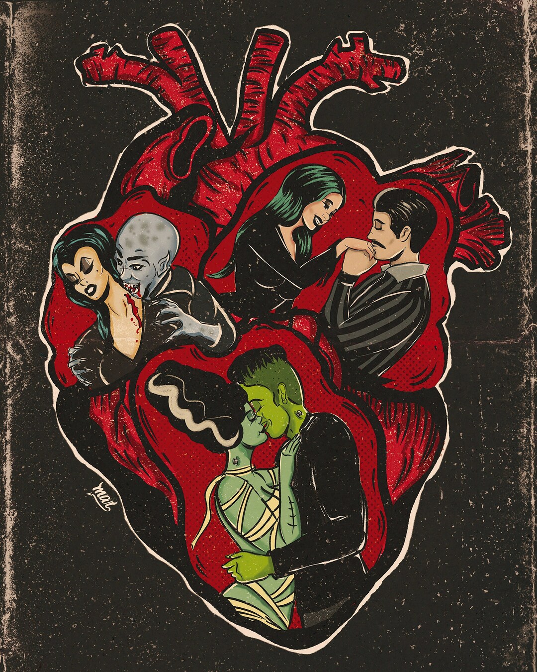 Monster Heart - Art Print - Etsy