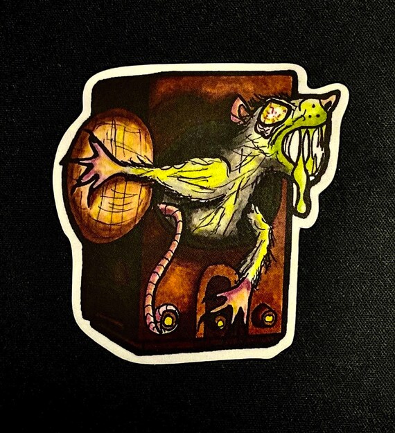 Pestilence Die Cut Sticker poison Rat Horror Feral Evil - Etsy