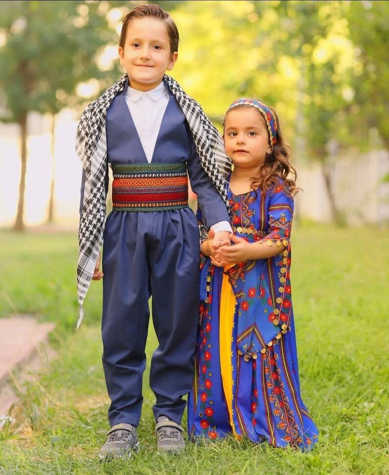 Kurdish Clothes Kids, Kurdish Ethnic Suit, Kurdish Unisex Dress ...