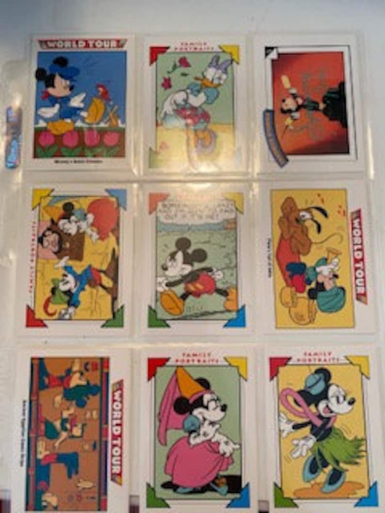 Vintage Disney Trading Cards Collection - Etsy