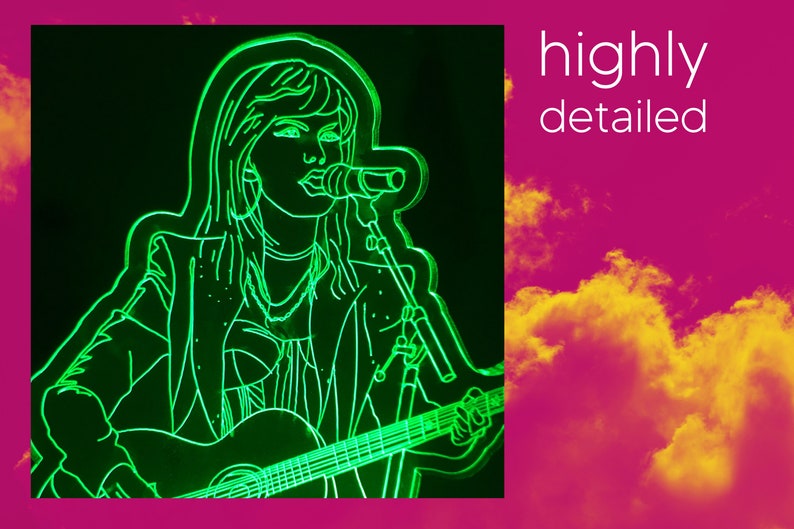 Taylor Swift LED Night Light - Etsy