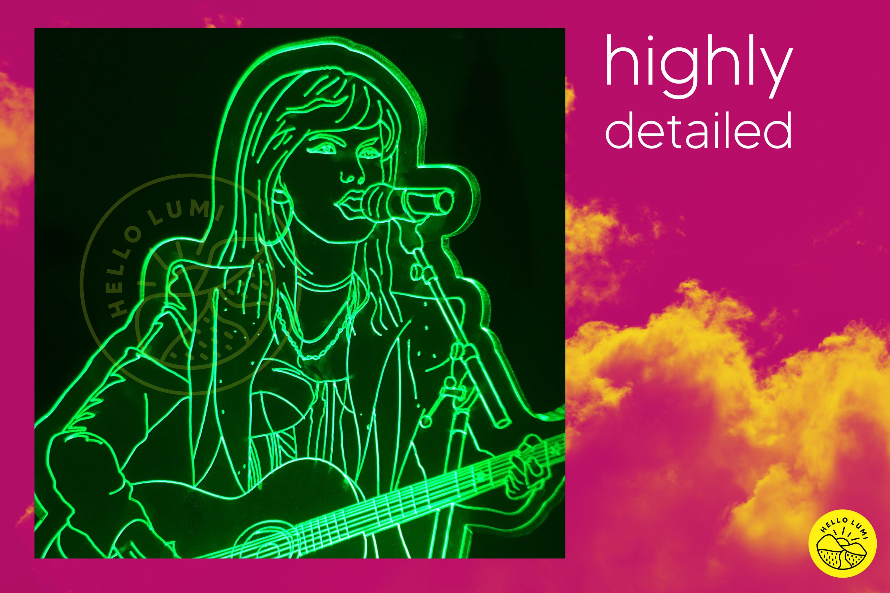 Taylor Swift LED Night Light - Etsy