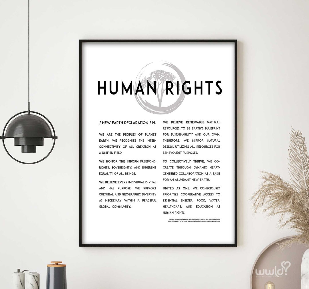 Human Rights Wall Art, Human Rights Printable, Human Rights Poster, New ...
