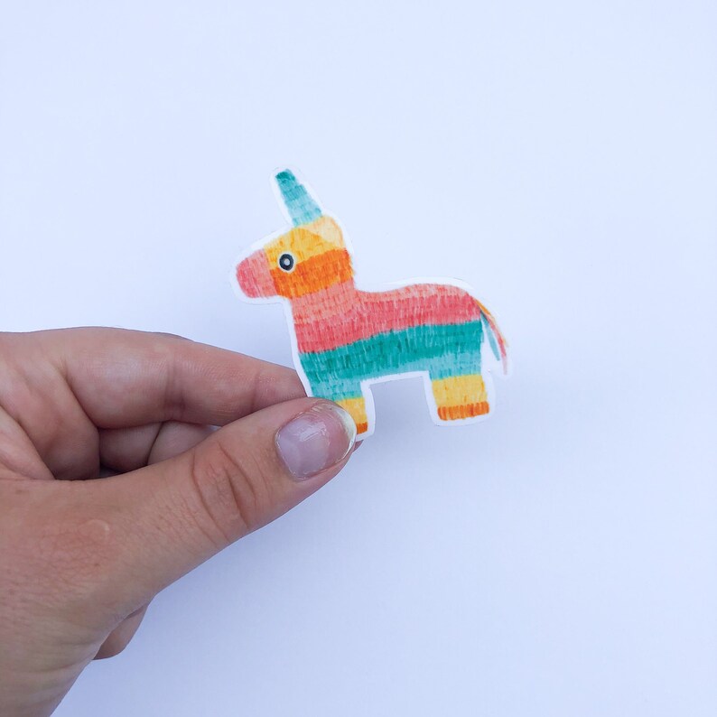 Pinata Sticker | Party Pinata Sticker | Vinyl Waterproof Sticker - Etsy