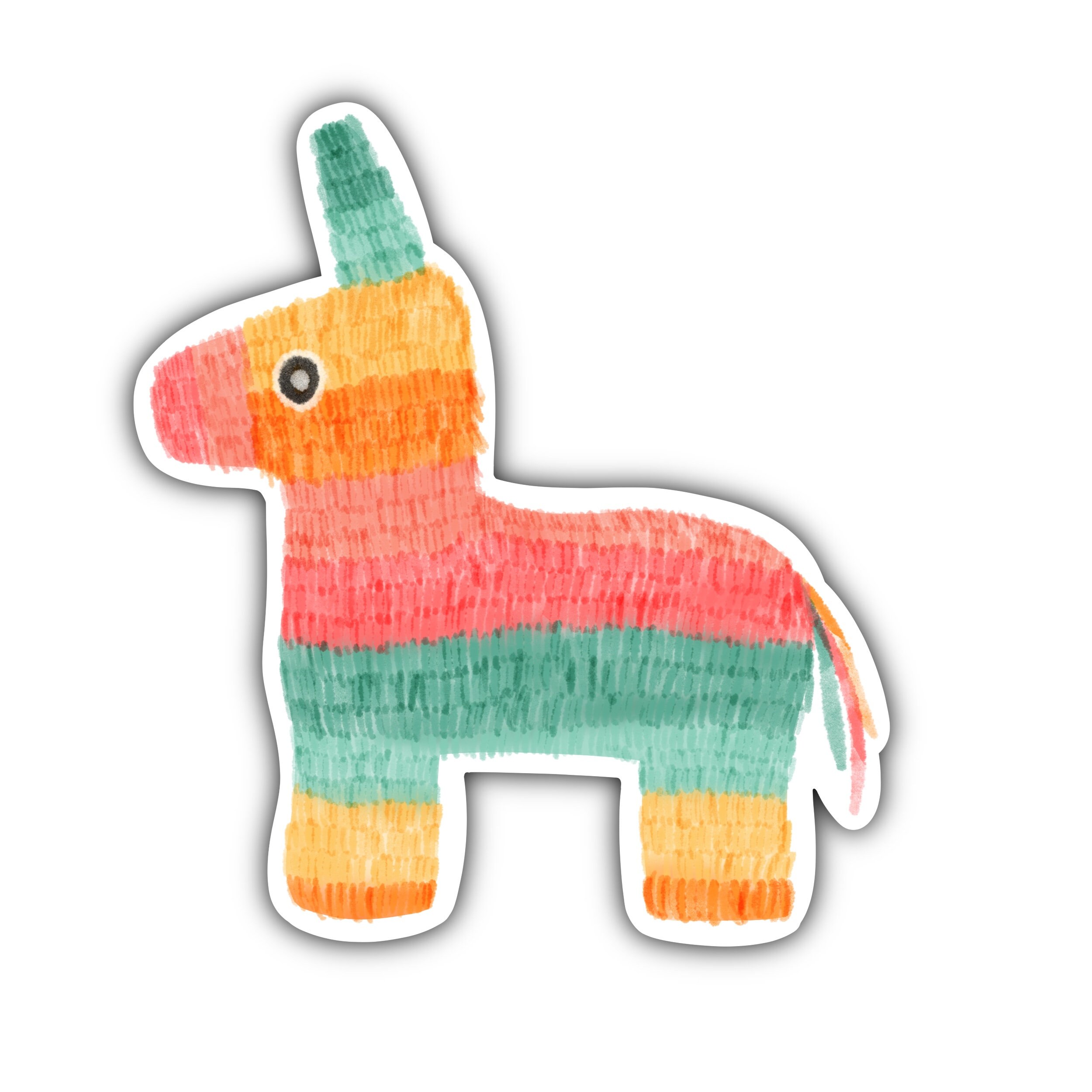 Pinata Sticker | Party Pinata Sticker | Vinyl Waterproof Sticker - Etsy