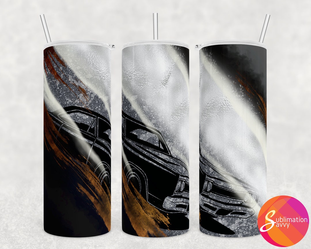 Car Sublimation Tumbler Designs, 20 Oz Skinny Tumbler Design for Men ...
