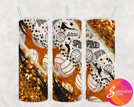 Volleyball Tumbler Design Sublimation Tumbler for Girl | Etsy