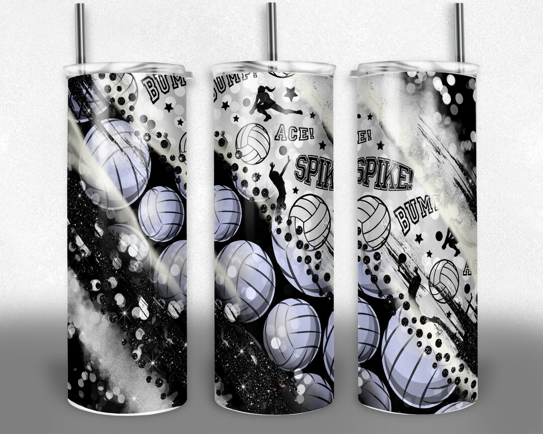 Volleyball Tumbler Design, Sublimation Tumbler for Girl, Volleyball ...