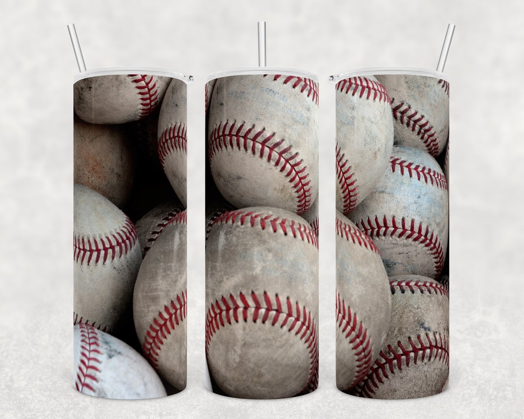 Baseball Sublimation Tumbler Downloads, 20 Oz Skinny Tumbler Design for ...