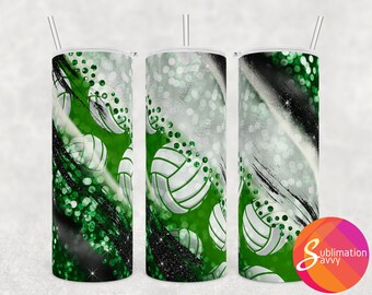 Volleyball Tumbler Design, Sublimation Tumbler for Girl, Volleyball ...