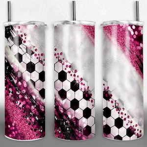 Soccer Sublimation Tumbler Wrap for Daughter, Sublimation Design ...