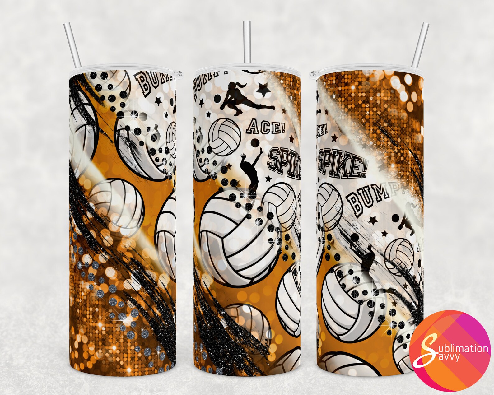 Volleyball Tumbler Design Sublimation Tumbler for Girl - Etsy
