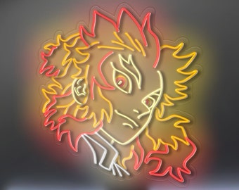Anime Character LED Neon Anime Wall Art, Anime, Cartoon Character, Game ...