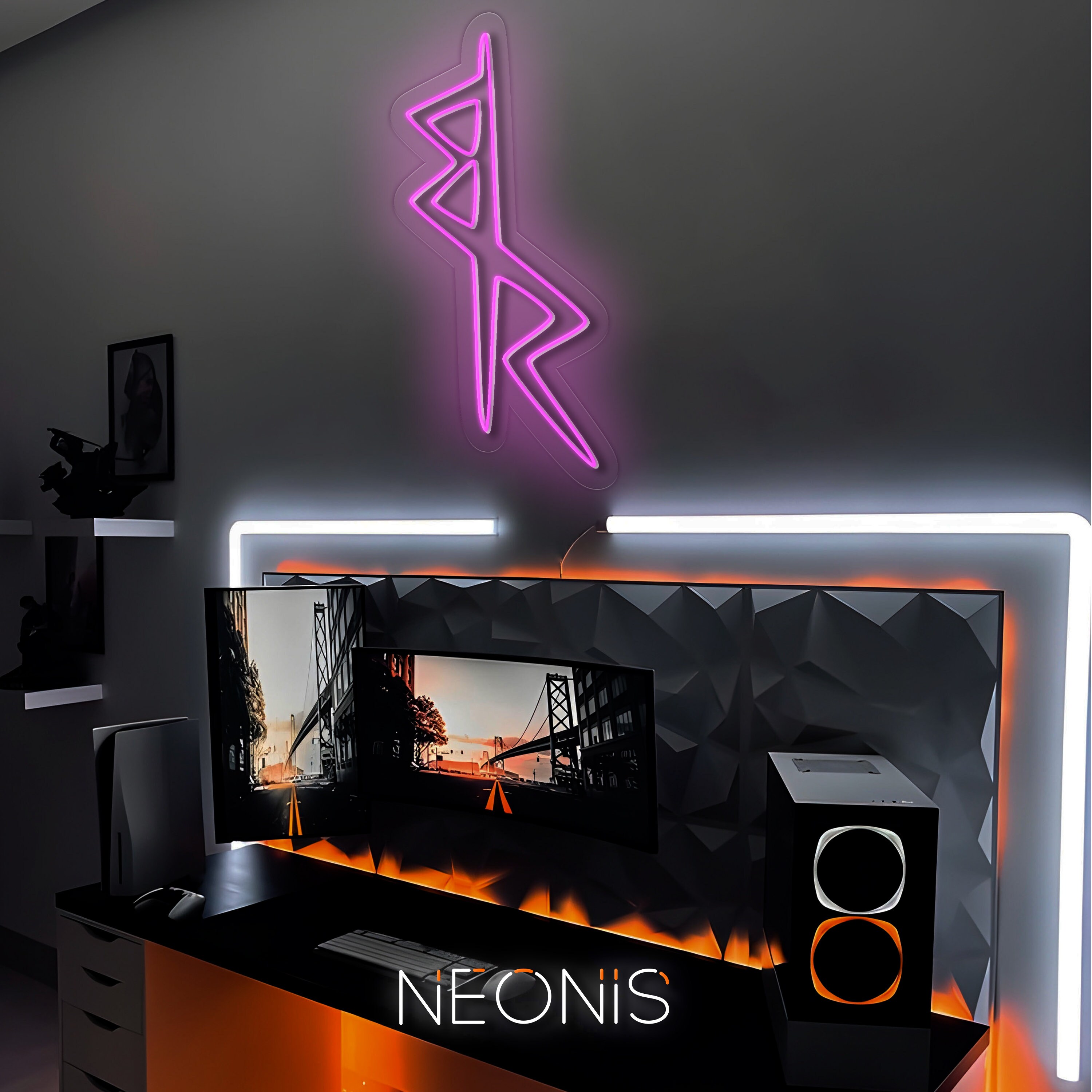 Anime Logo- LED Neon Anime Wall Art, Anime, Cartoon Character, Game ...