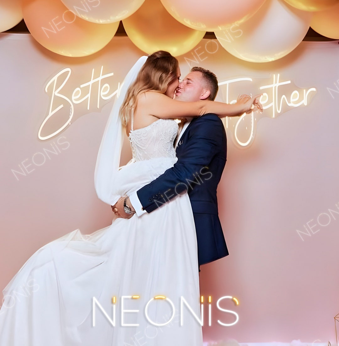 Custom Wedding Neon Sign -create Your Own Unique LED Neon Wedding Sign ...