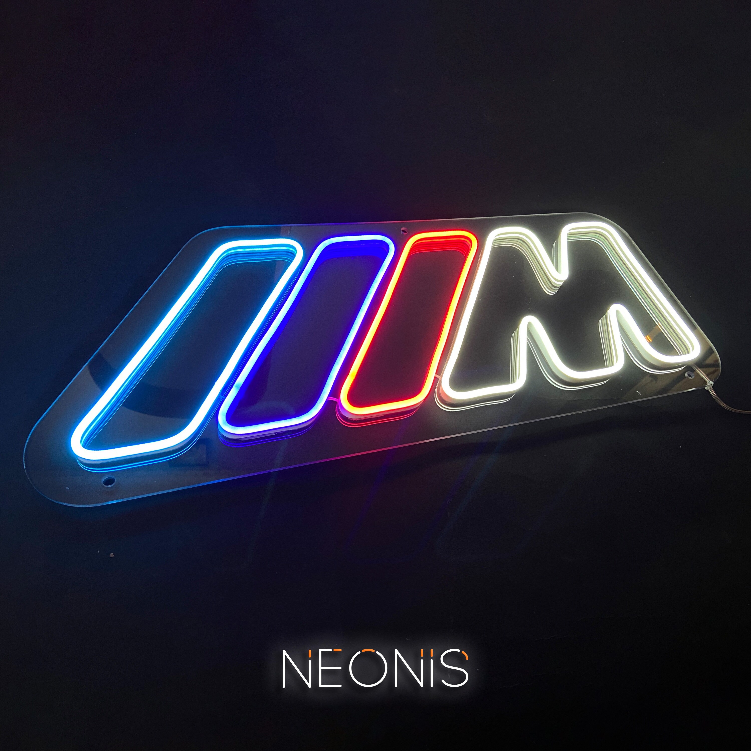 M Power LED Neon Sign, Gift for a Car Enthusiast, LED Neon Logo Signs ...