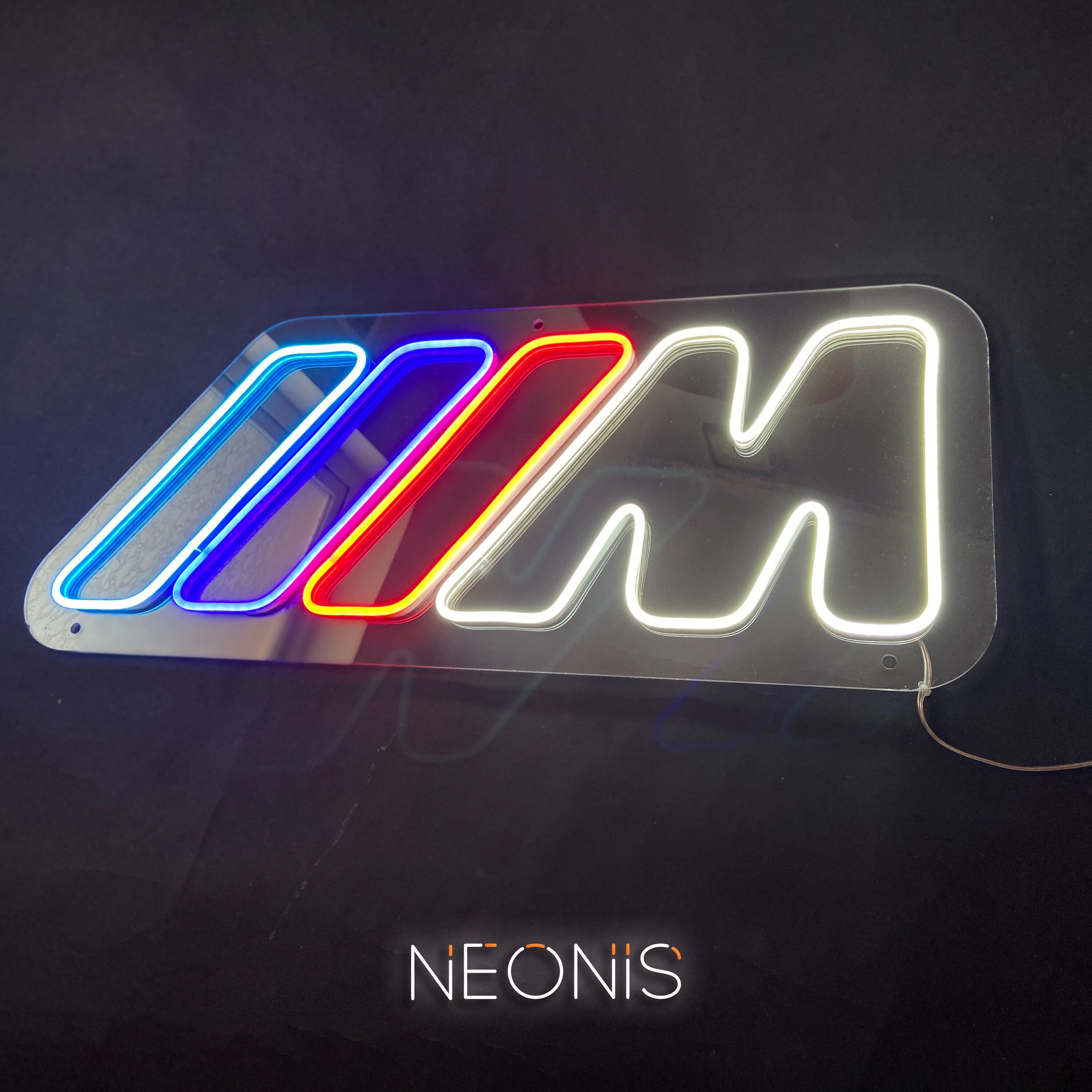 M Power LED Neon Sign, Gift for a Car Enthusiast, LED Neon Logo Signs ...
