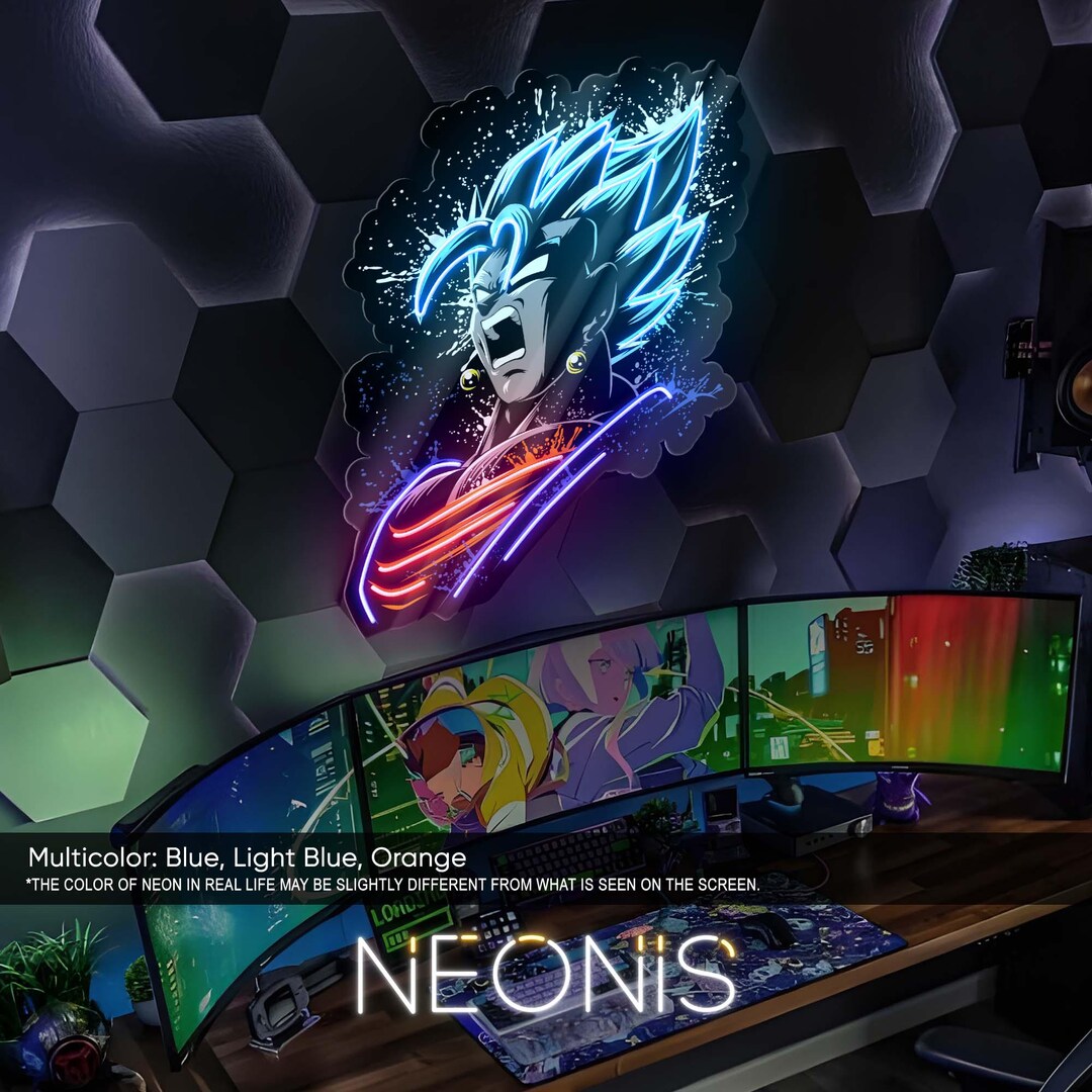 Anime Character - LED Neon Anime Sign With UV Print, Cartoon Character ...