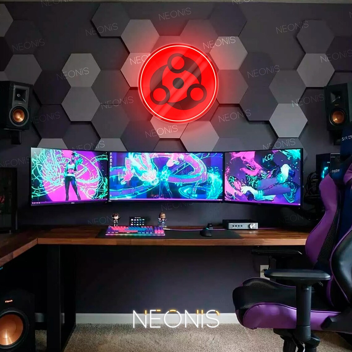 Anime Character - LED Neon Anime Wall Art, Anime, Cartoon Character ...