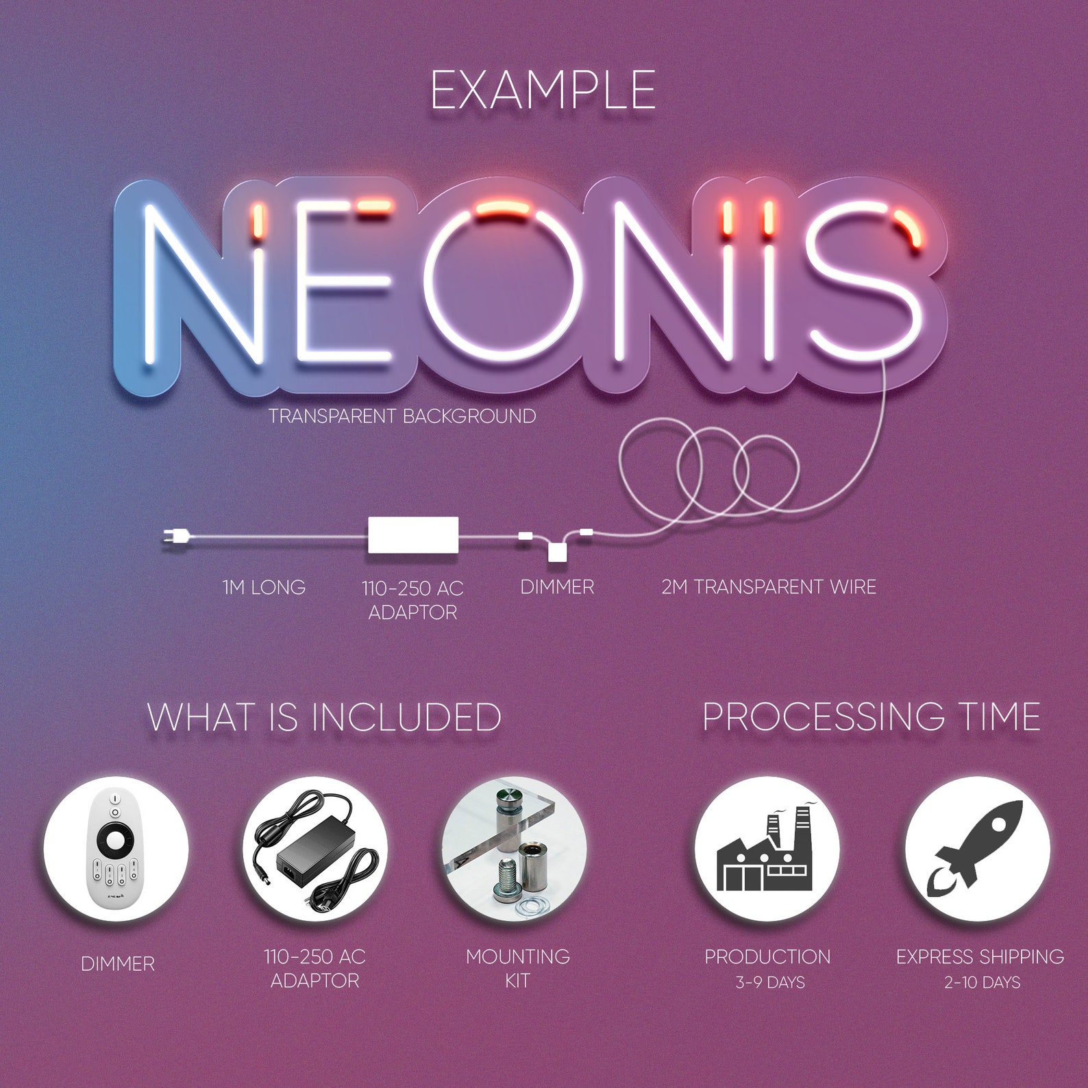 Anime Logo- LED Neon Anime Wall Art, Anime, Cartoon Character, Game ...