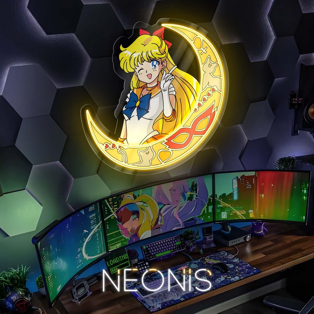 Anime Character - LED Neon Anime Sign With UV Print, Cartoon Character ...