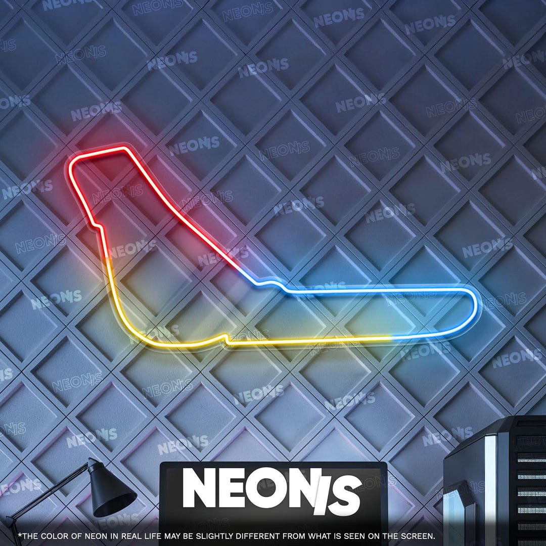 Monza Circuit Neon Sign - Historic Italian Formula 1 Race Track Wall ...