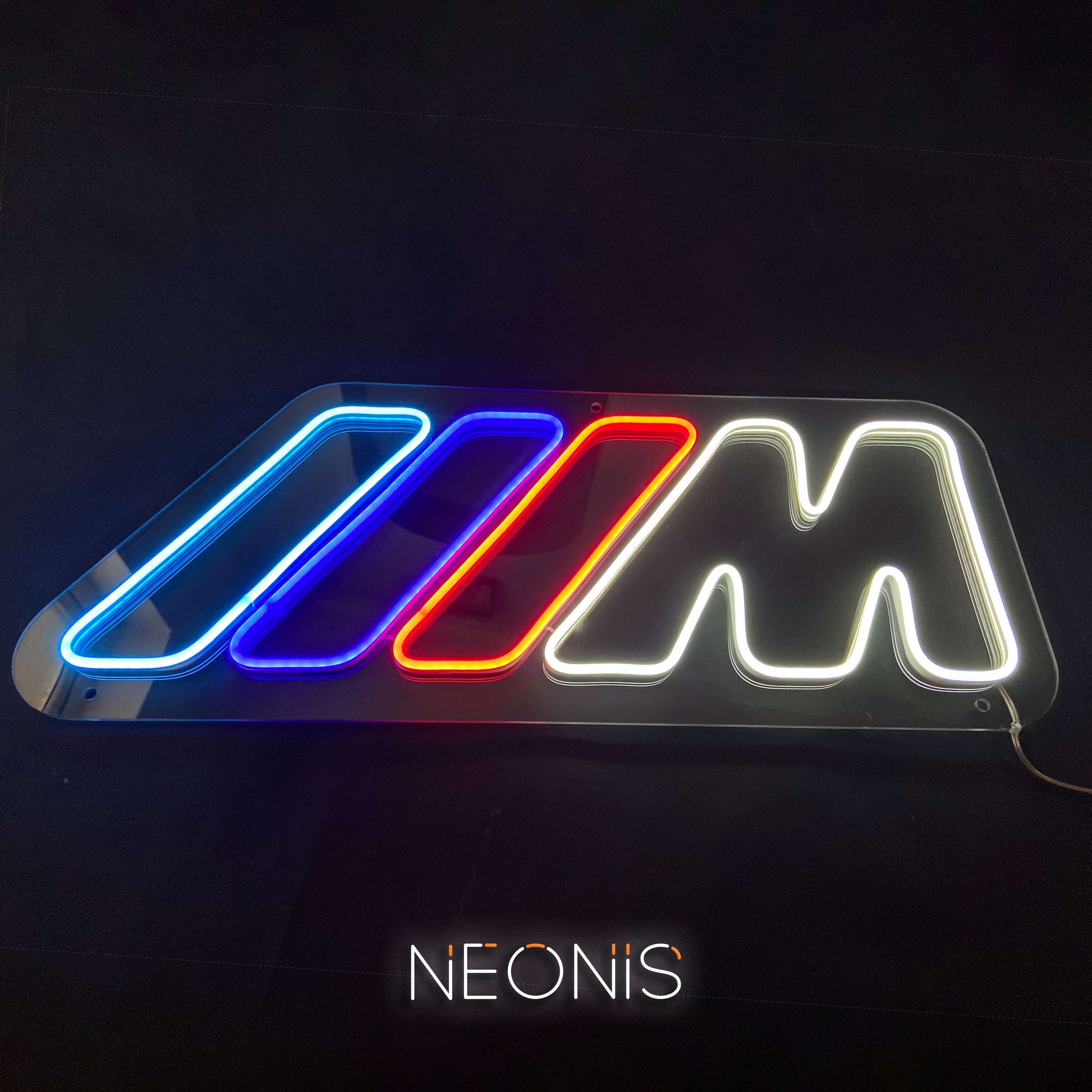 M Power LED Neon Sign, Gift for a Car Enthusiast, LED Neon Logo Signs ...