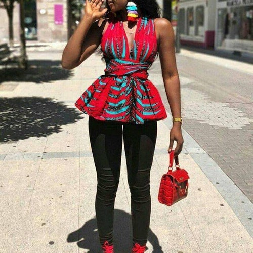 African Infinity Blouse Ankara Blouse African Print Fabric - Etsy