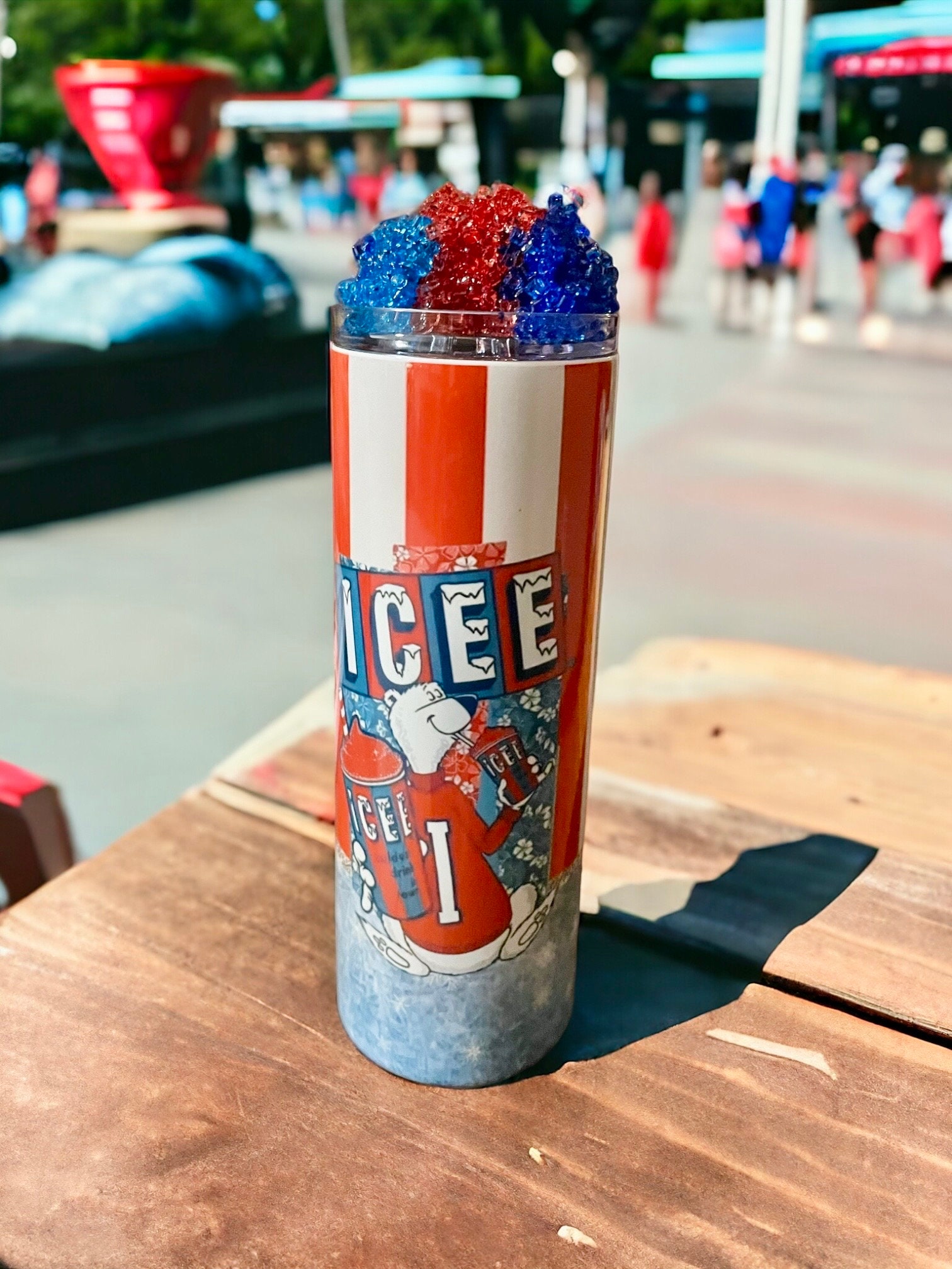 20 Oz Icee Tumbler, Red White Blue Icee Tumbler, Icee Tumbler, Icee ...