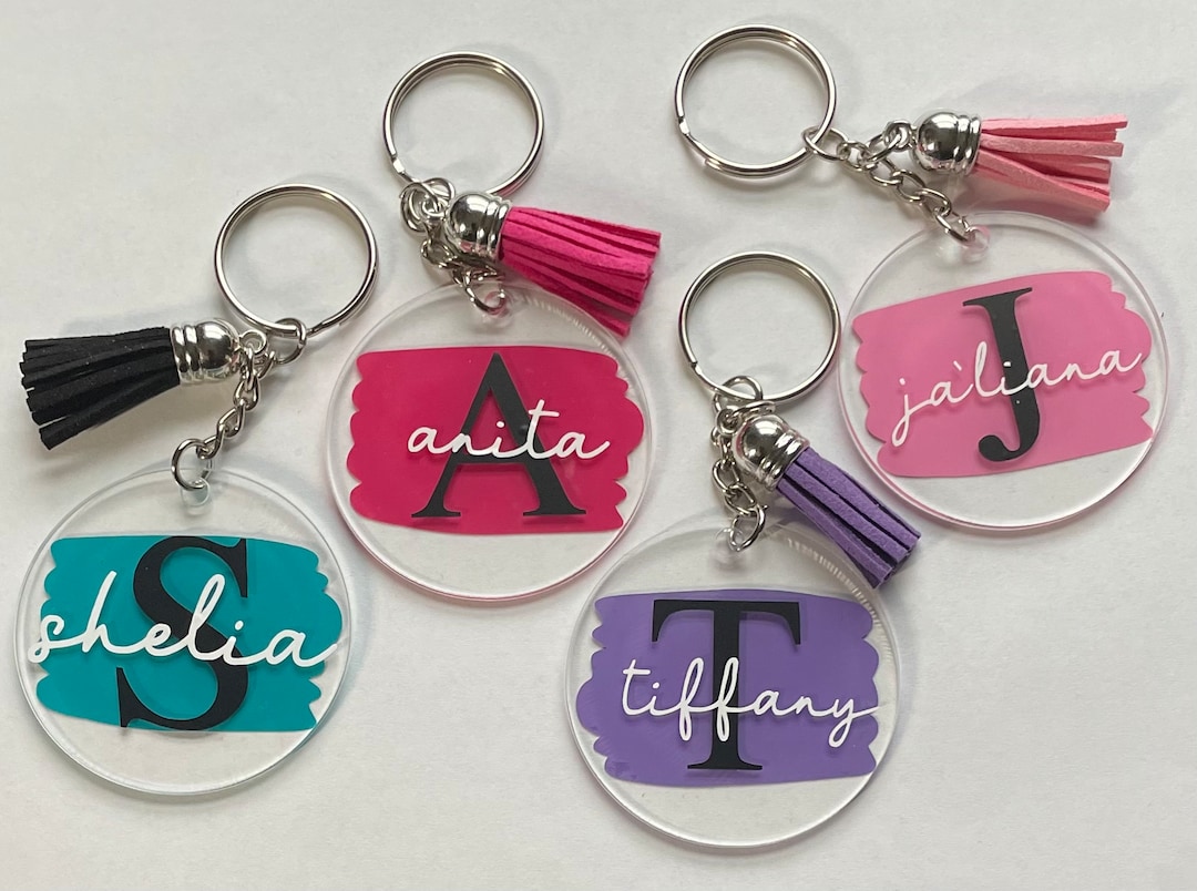 Personalized Name Keychain, Acrylic Name Keychain, Custom Name Keychain ...