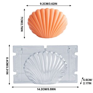 Seashell Scallop Candle Mould | Silicone Clam Sea Shell Molds | Ice Wax ...