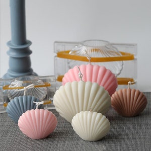 Seashell Scallop Candle Mould | Silicone Clam Sea Shell Molds | Ice Wax ...