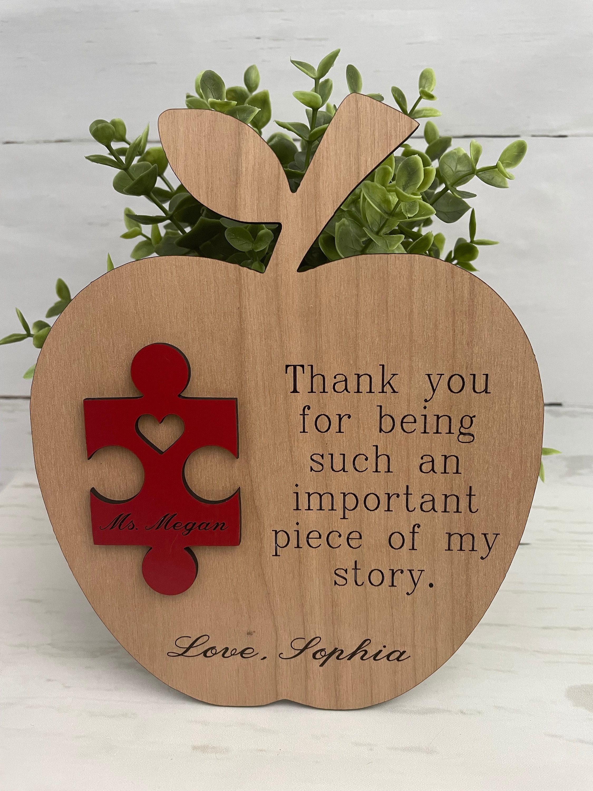 Thank You for Being Such an Important Piece of My Story - Etsy