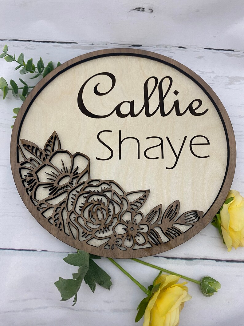 Wooden Name Sign Baby Announcement Sign Baby Name Plaque - Etsy