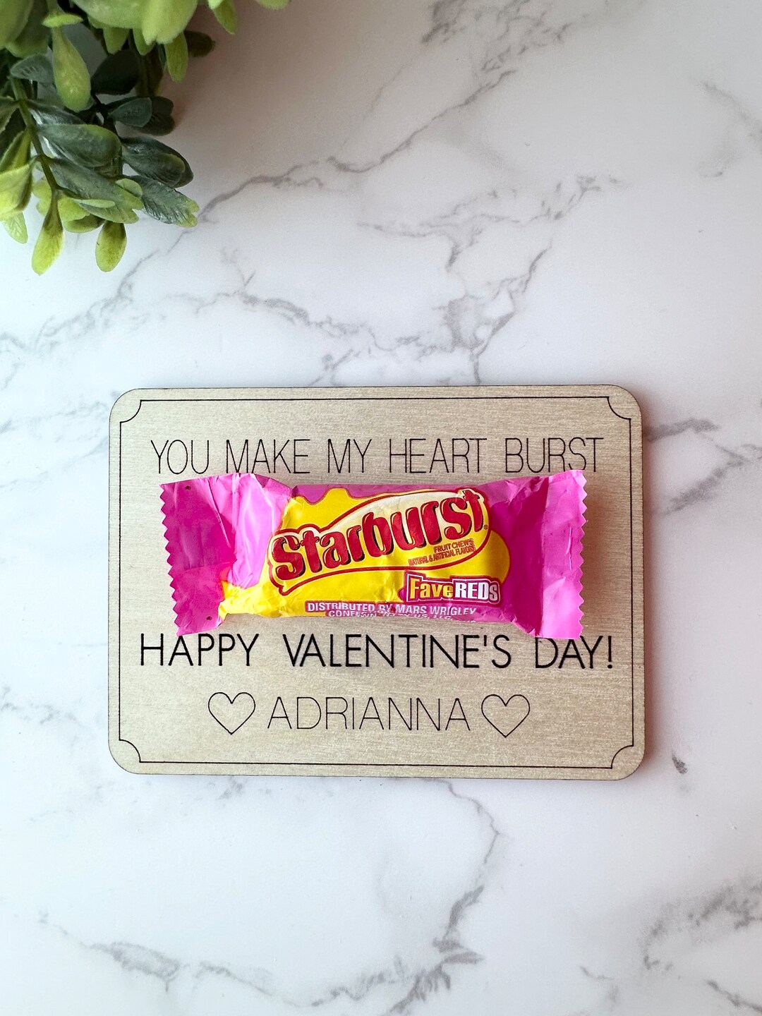 Valentine Gift Starburst Holder | Personalized Gift | You Make My Heart ...