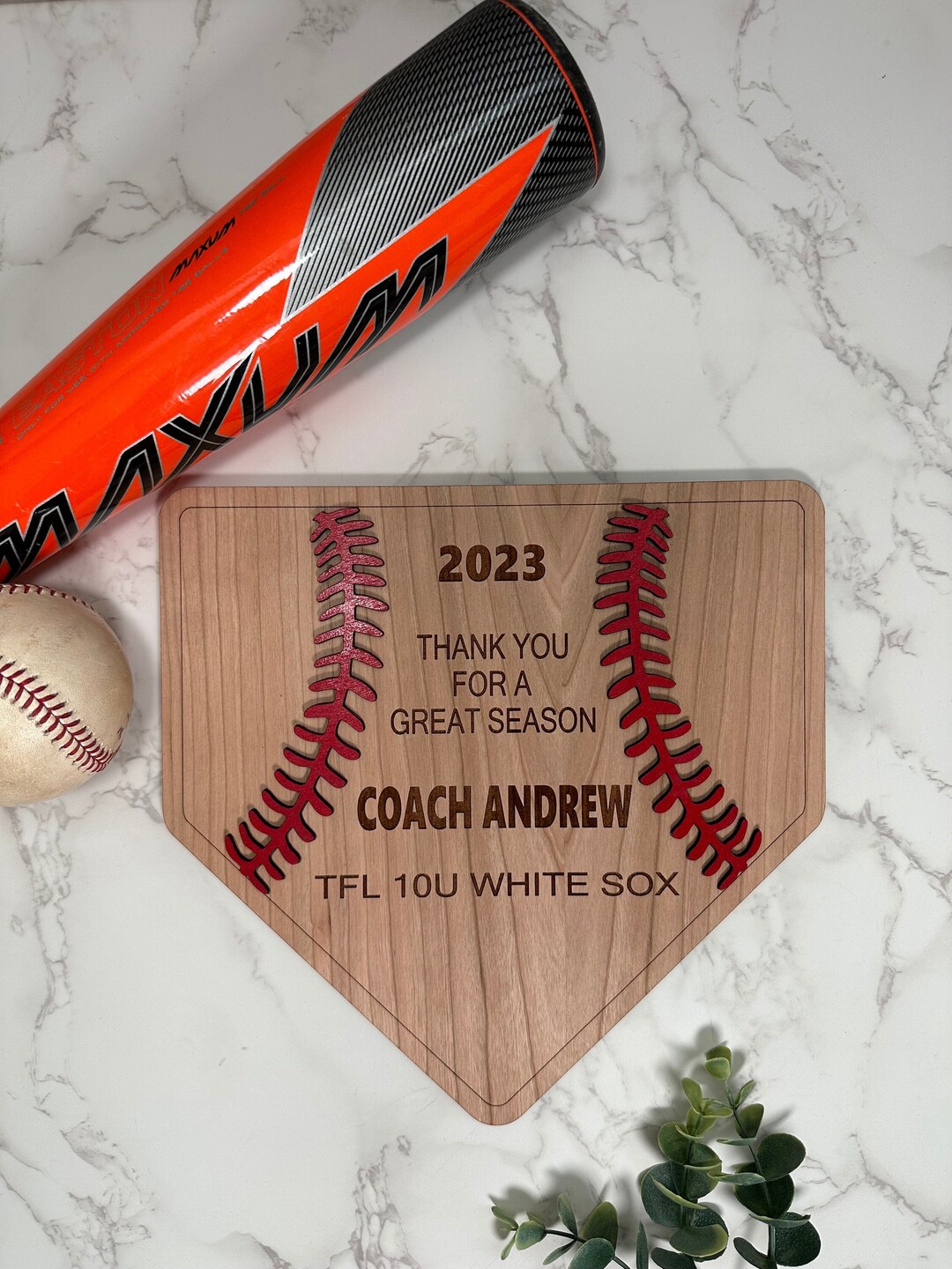Custom Baseball Coach Gift | Thank You Coach | Softball Coach Sign ...