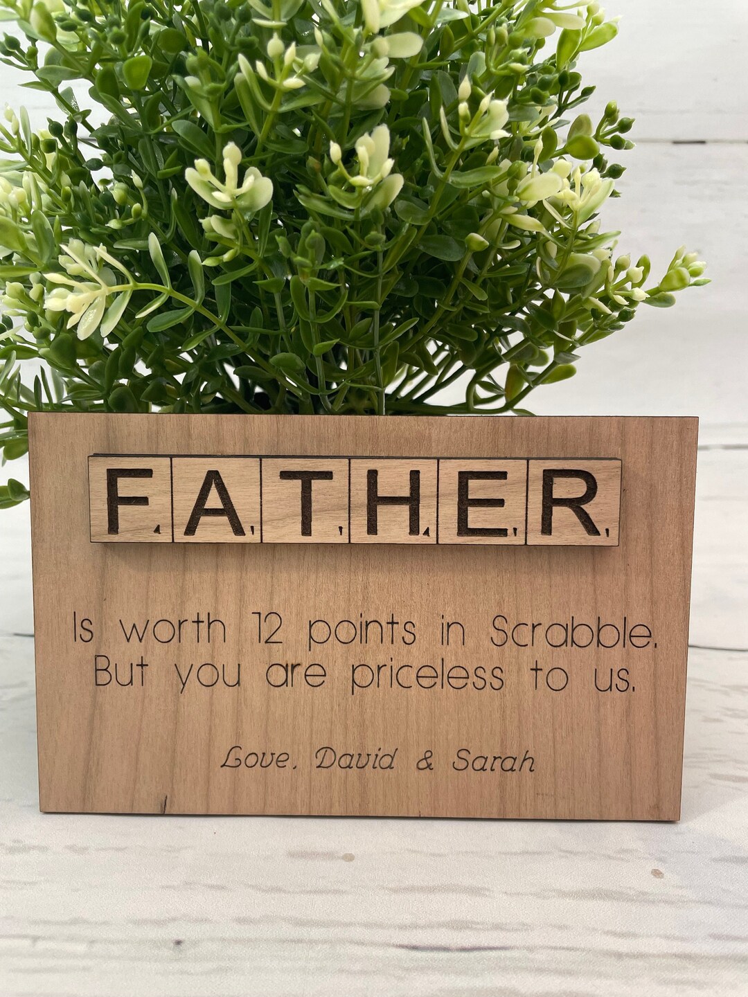 Father's Day Scrabble Sign | Gift for Dad | Daddy You Are Priceless ...