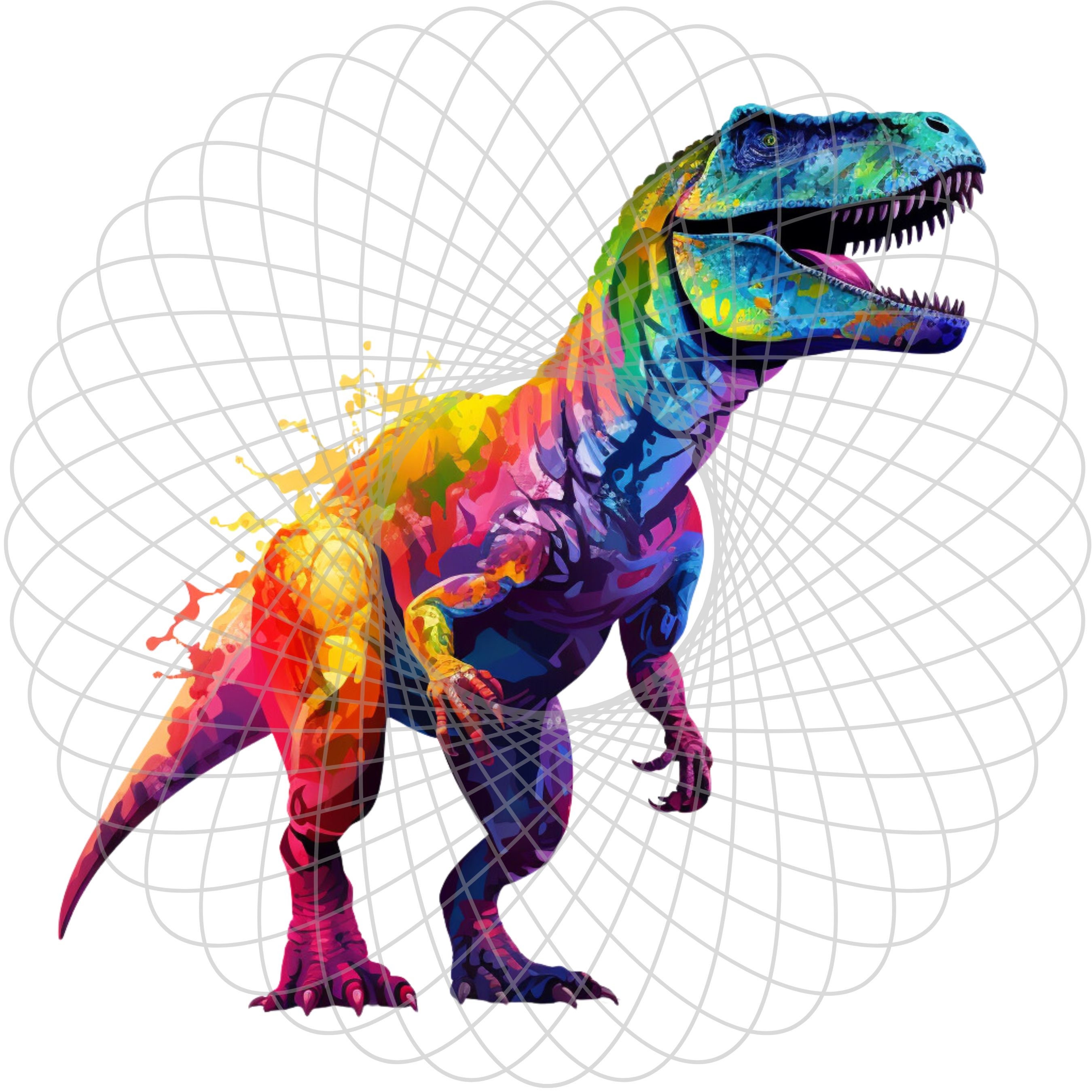 Rainbow T Rex Clipart, Dinosaurio png, Tyrannosaurus Rex png, T rex ...