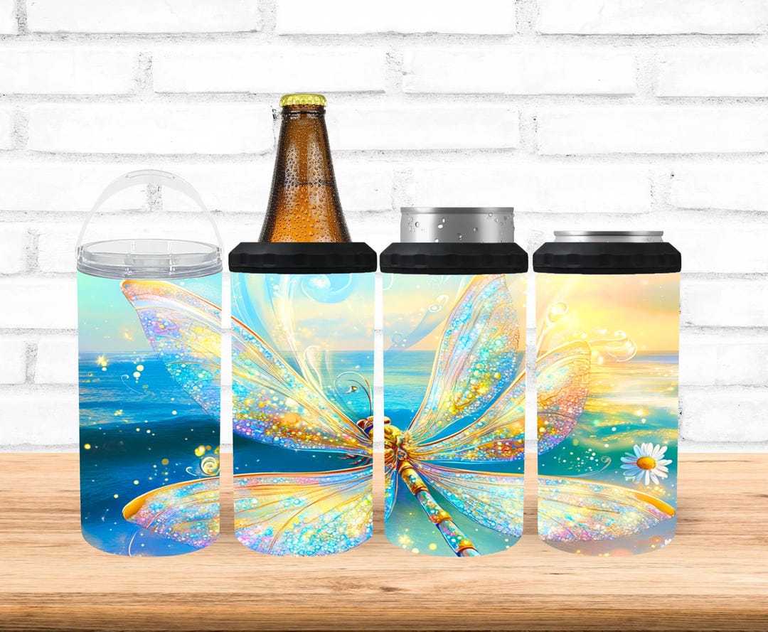 Butterfly Ocean Can Cooler Sublimation Wrap PNG (digital Download) - Etsy
