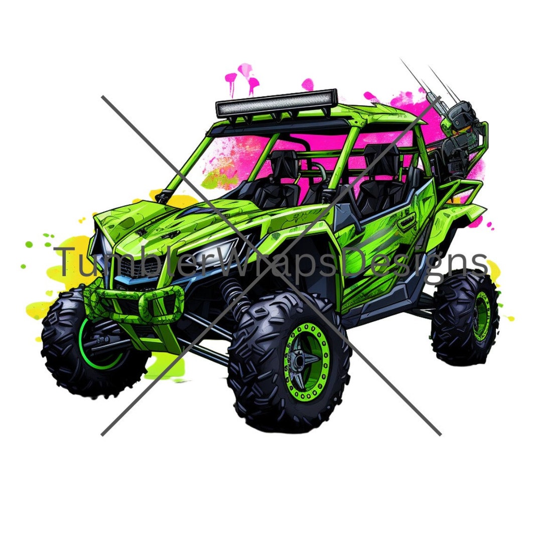 Neon UTV Offroad PNG File, Rzr Png, Mudding Png, Instant Download ...