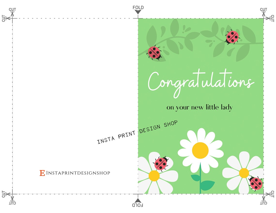 Printable Baby Congratulations Greeting Card New Baby - Etsy