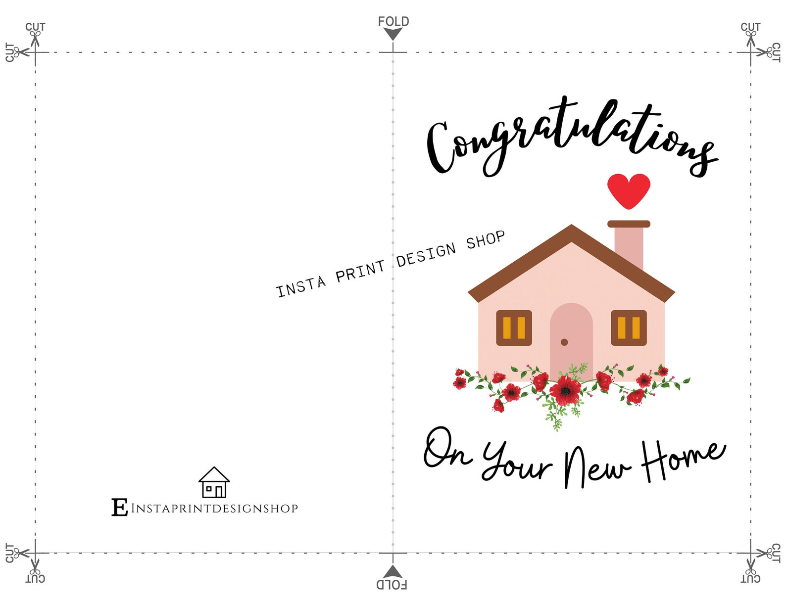 Printable Congratulations on Your New Home Greeting Card New - Etsy