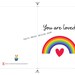 Printable LGBTQ Card, You Are Loved Rainbow Greeting Card - Etsy