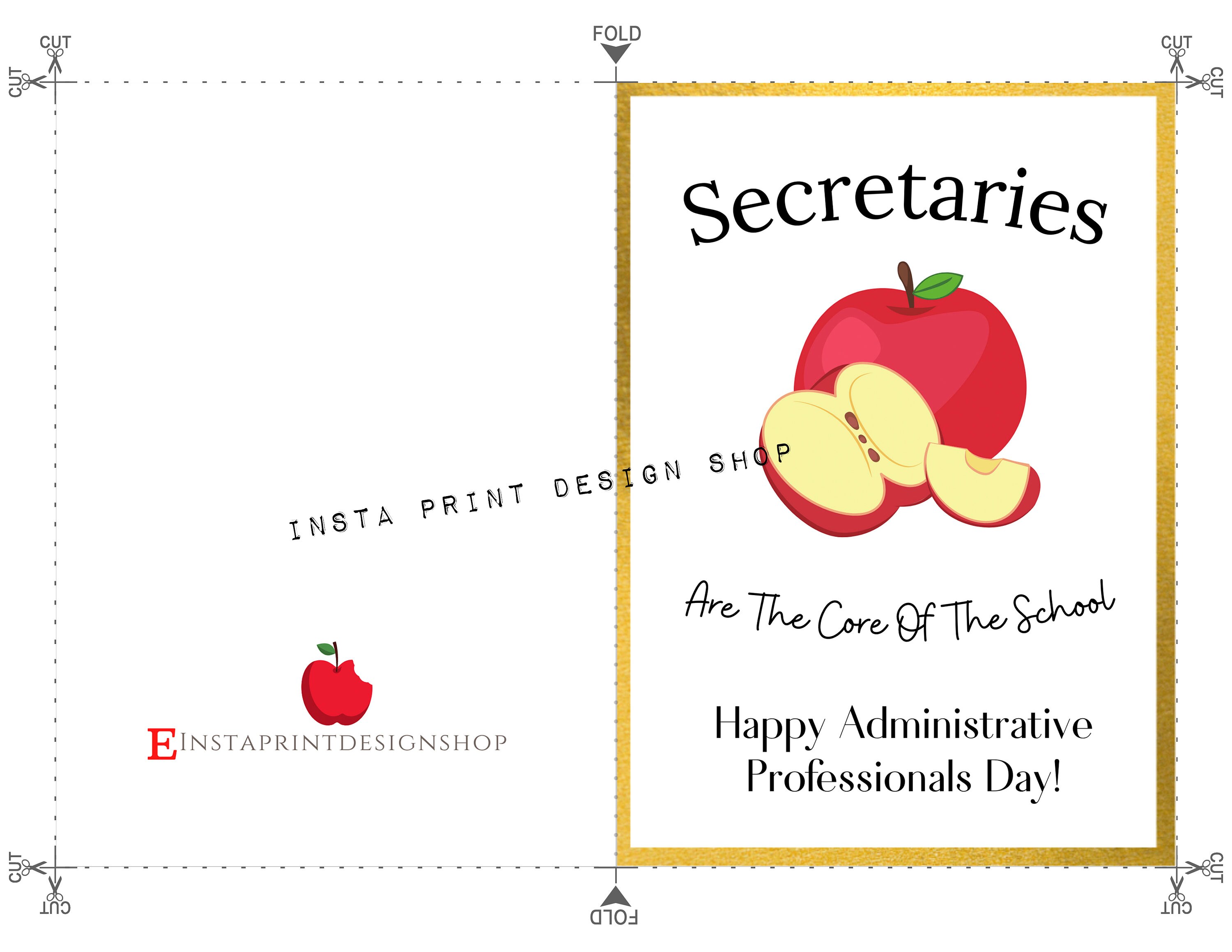 Printable Secretaries Are the Core of the School, Happy Administrative ...