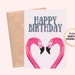 Happy Birthday Flamingo Printable Card, Blank 5x7 Digital Download ...