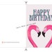 Happy Birthday Flamingo Printable Card, Blank 5x7 Digital Download ...