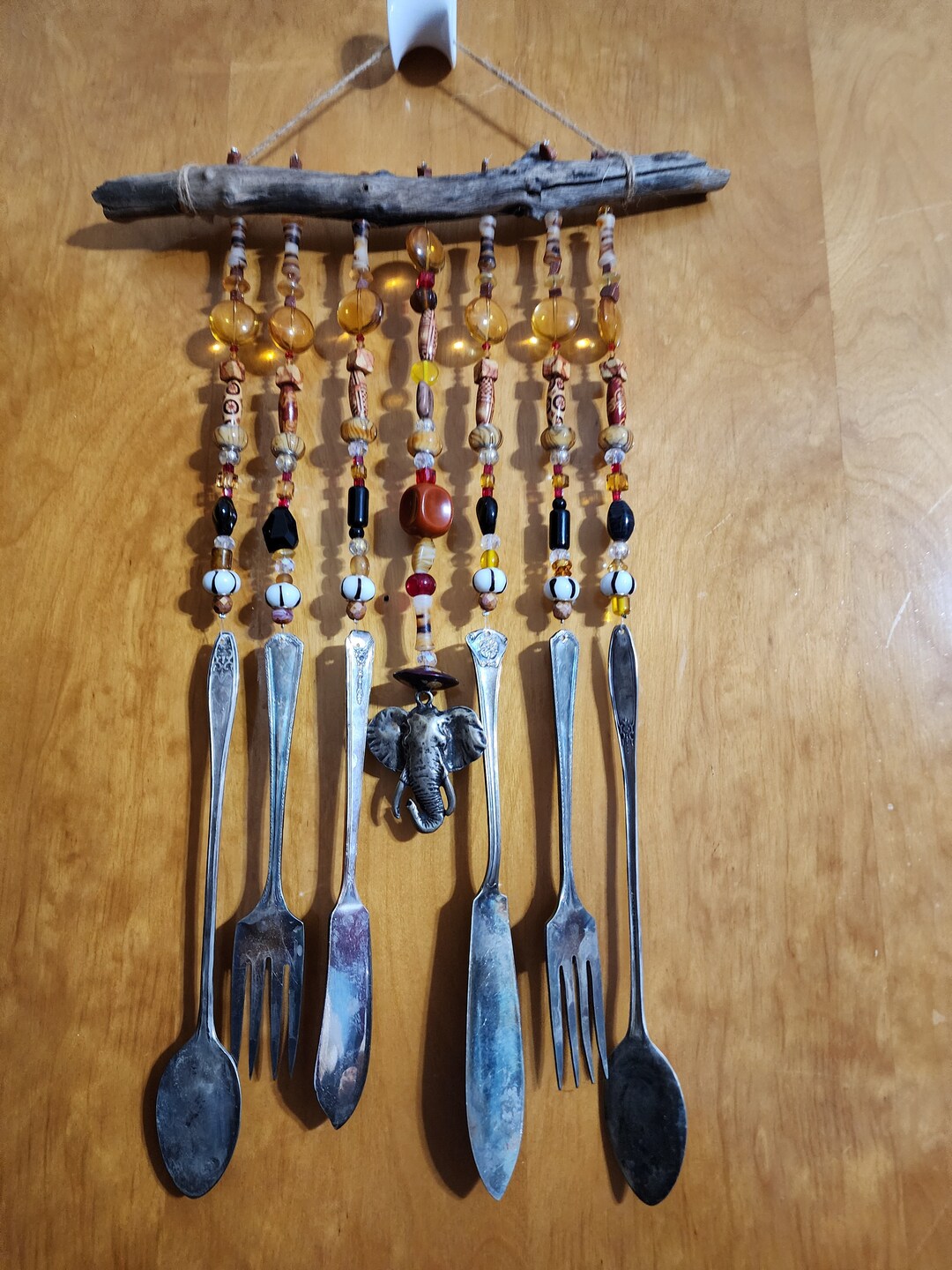 Bohemian Style Silverware Wind Chime - Etsy