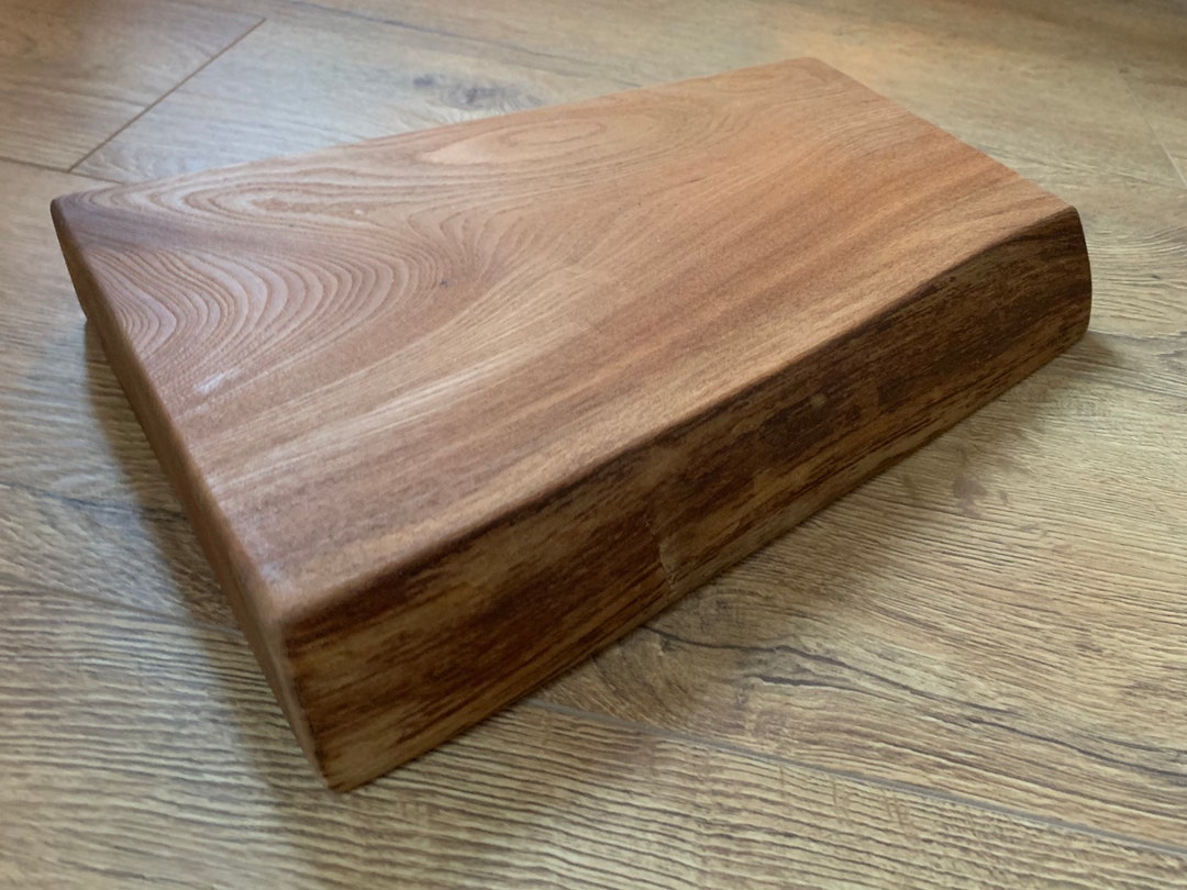 Handcrafted Elm Live Edge Chopping Board: Scottish Kitchen Decor - Etsy UK